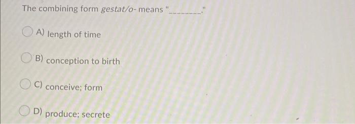 Solved Uterine descensus is also known as uterine OA) | Chegg.com