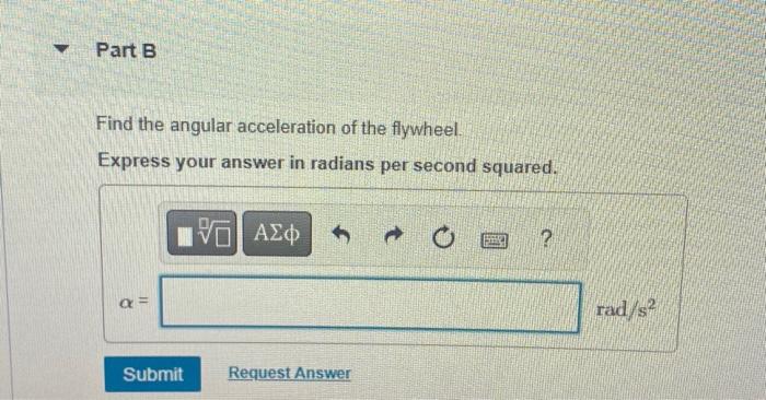 Solved A flywheel having constant angular acceleration | Chegg.com