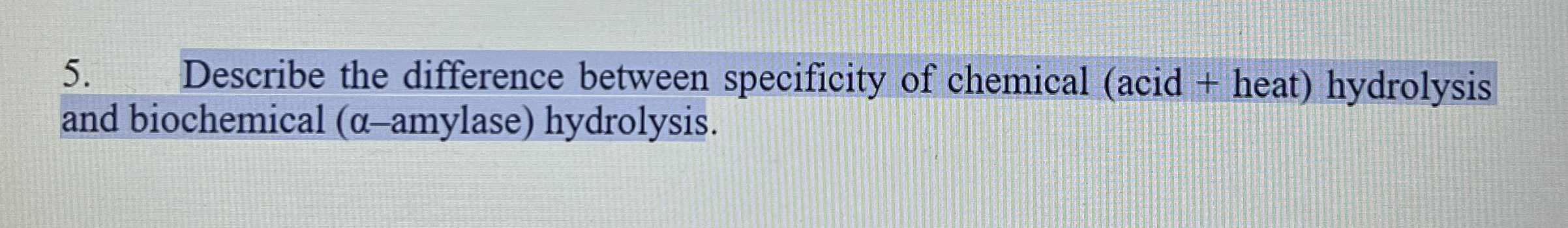 Solved Describe the difference between specificity of | Chegg.com Solved Describe the difference between specificity of | Chegg.com
