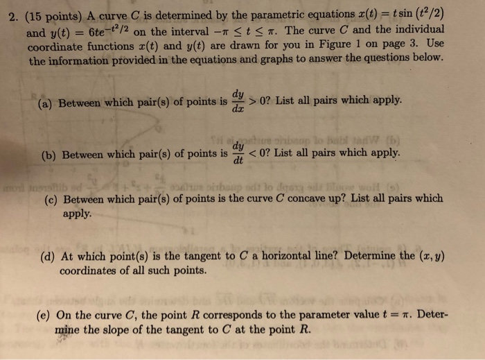Solved Cand on page belo 2. (15 points) A curve C is | Chegg.com
