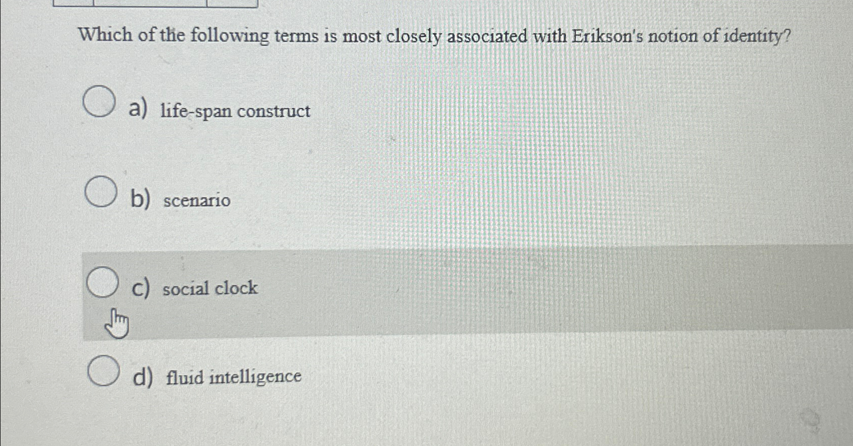 Solved Which of the following terms is most closely | Chegg.com