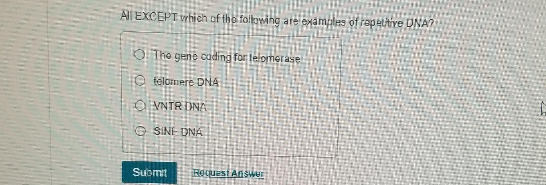 Solved All EXCEPT which of the following are examples of | Chegg.com