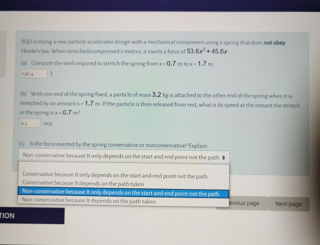 Solved SQU is trying a new particle accelerator design with | Chegg.com