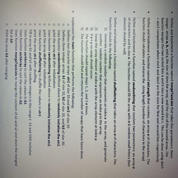 Solved Problem Description Write and run a C program with | Chegg.com