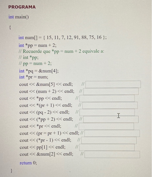 Solved What does each cout of this program print when it | Chegg.com