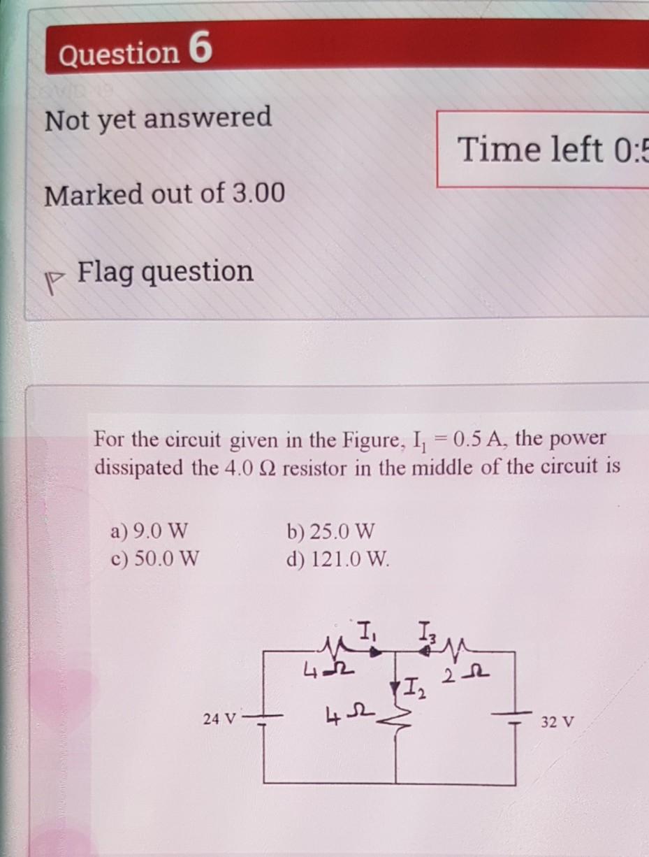 Solved Question 6 Not Yet Answered Time Left 0 5 Marked Out