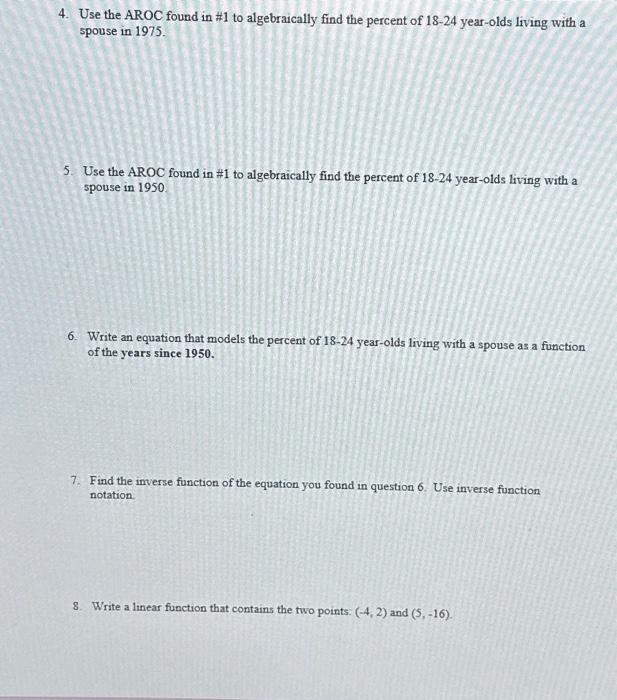 A higher proportion of 18 - to 24-year-olds live with | Chegg.com