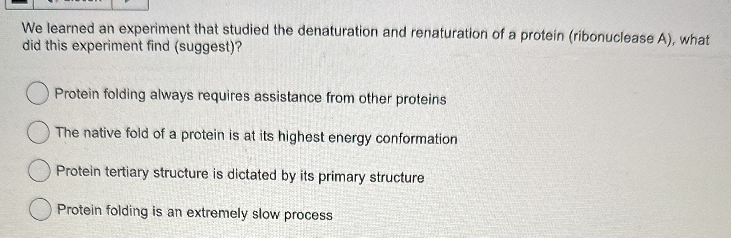 Solved We learned an experiment that studied the | Chegg.com