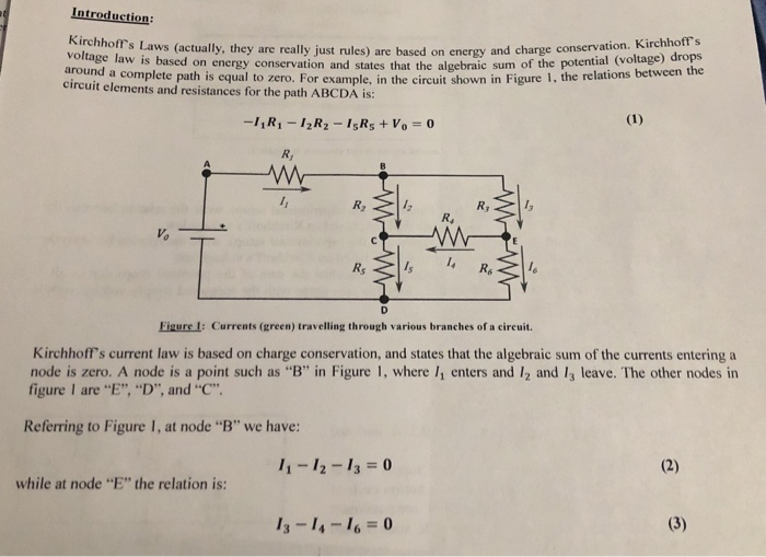 Solved Write down the Kirchhoff rules for potential and | Chegg.com