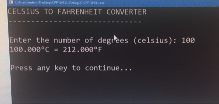 Solved Can someone help me make a code that converts Celsius | Chegg.com