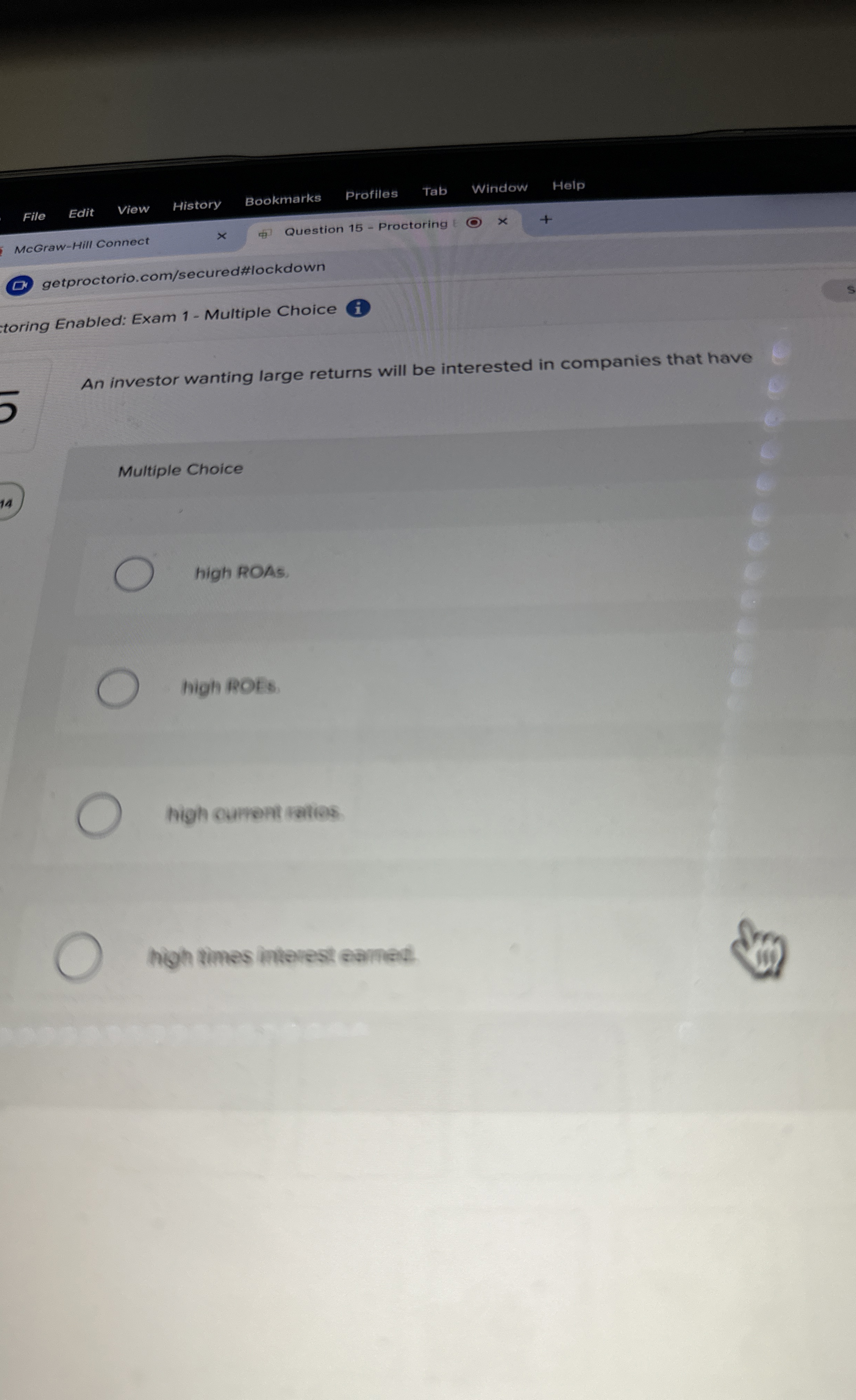 Solved An investor wanting large returns will be interested | Chegg.com