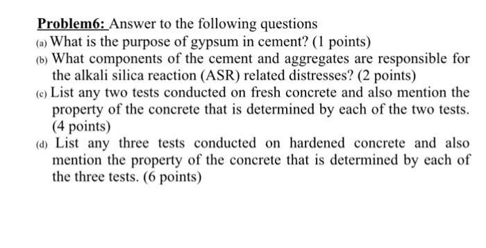 Solved Problem: Answer to the following questions (a) What | Chegg.com