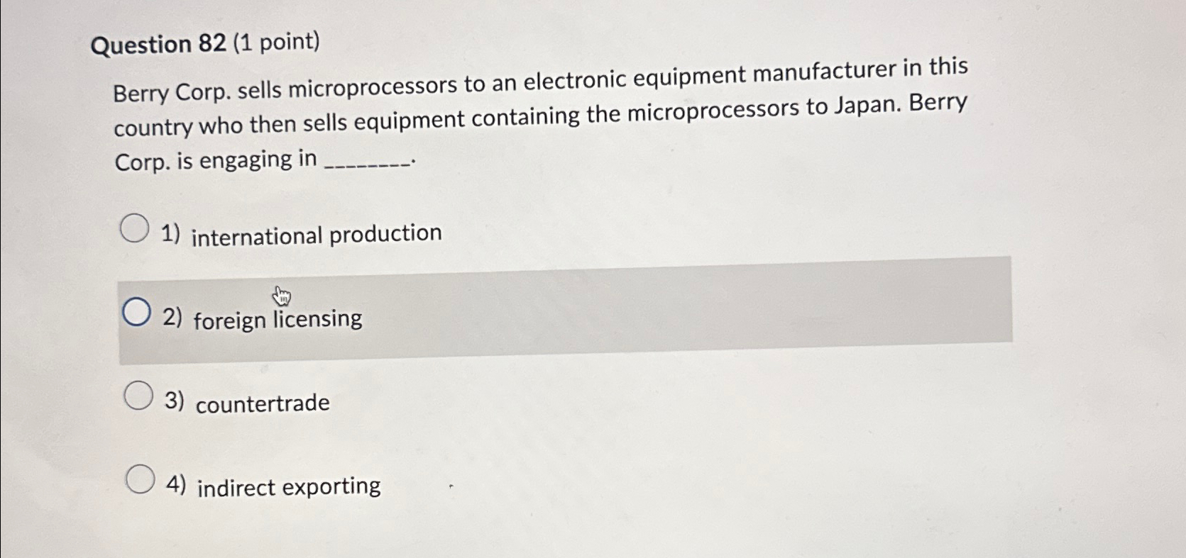 Solved Question 82 (1 ﻿point)Berry Corp. sells | Chegg.com