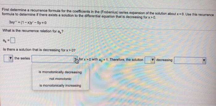 Solved First Determine A Recurrence Formula For The