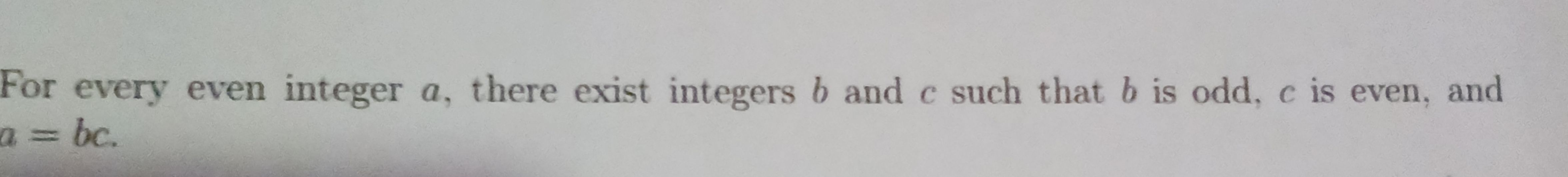 Solved Prove For every even integer a, ﻿there exist integers | Chegg.com