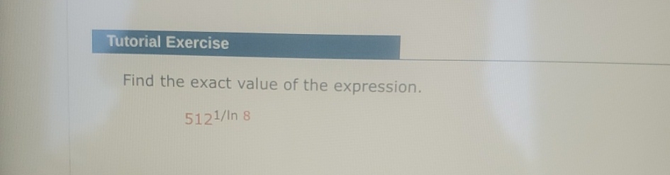Solved Tutorial Exercisefind The Exact Value Of The 7559