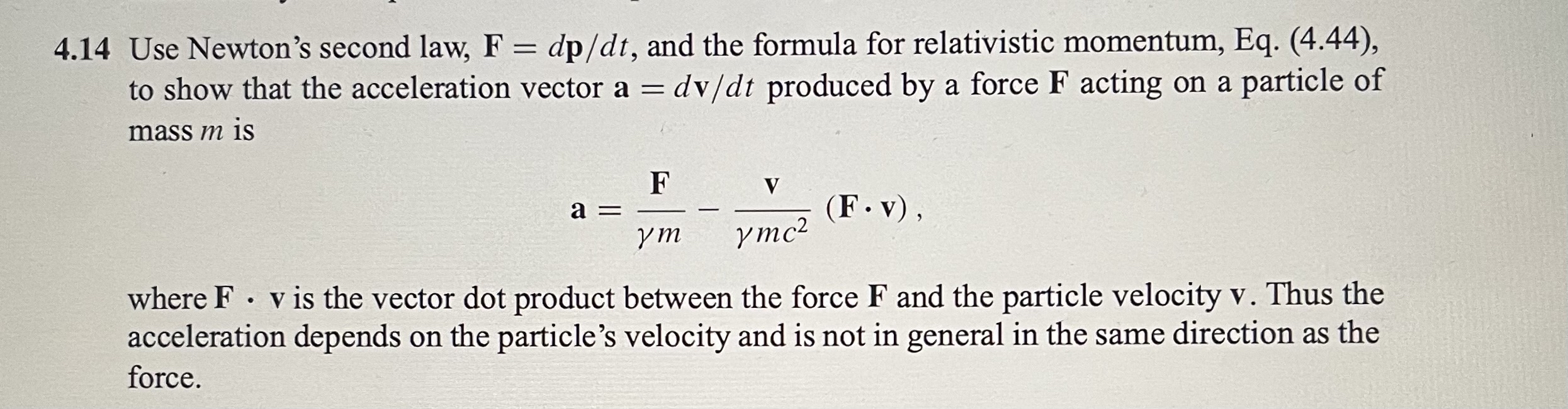 Use Newton's second law, F=dpdt, ﻿and the formula for | Chegg.com