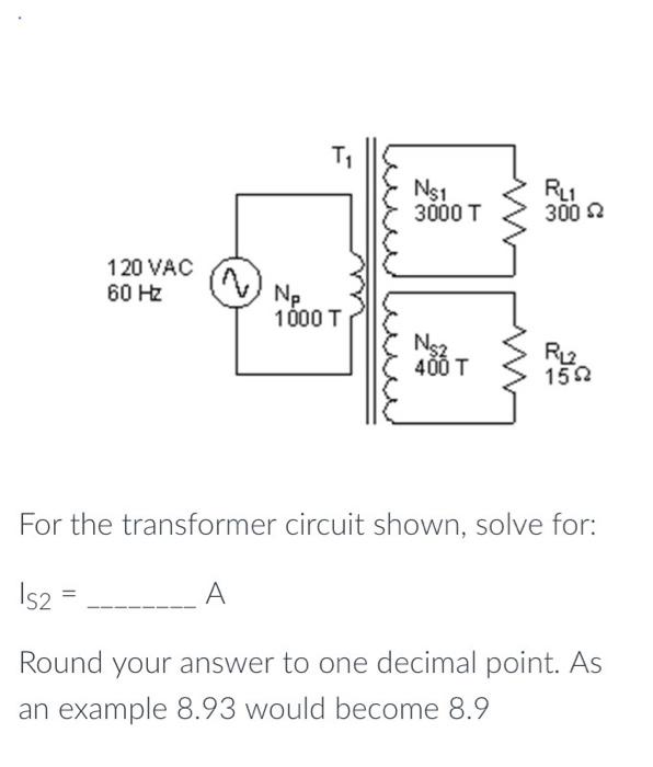 Solved T1 Ng1 3000 T RLI 300 S2 120 VAC 60 HZ Ne 1000 T Ng2 | Chegg.com
