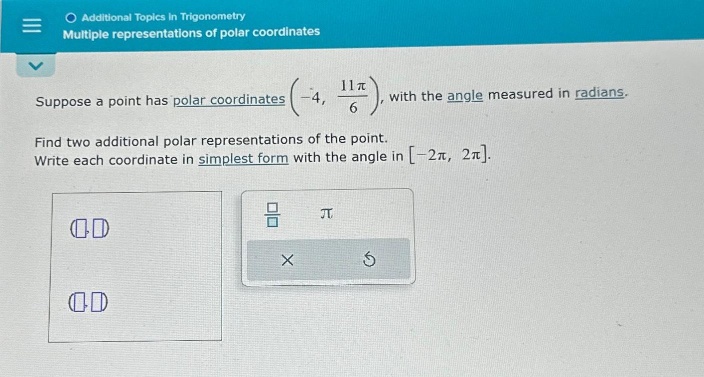Solved Additional Topics in TrigonometryMultiple | Chegg.com