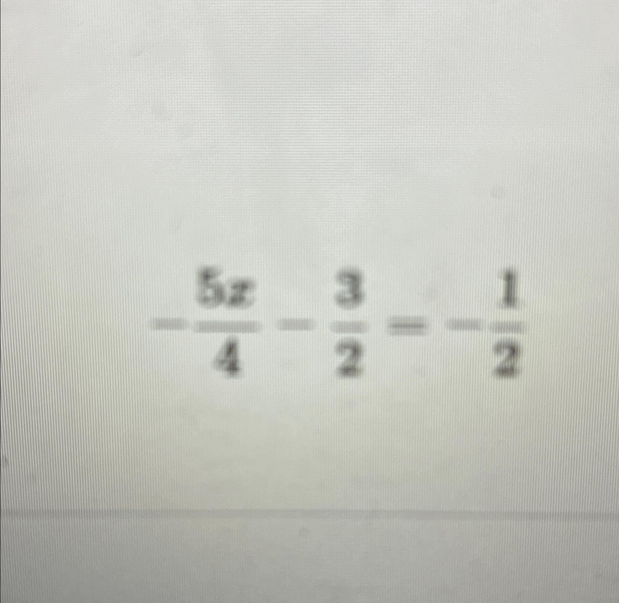Solved -5x4-32=-12 | Chegg.com