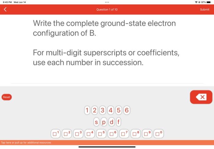 Solved Write the complete ground-state electron | Chegg.com