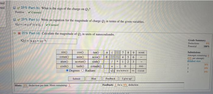 Solved (10\%) Problem 3: A positively charged particle | Chegg.com