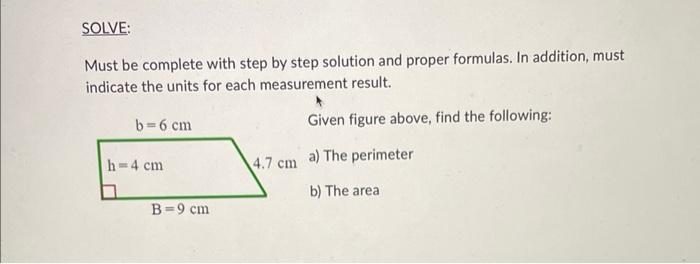 Solved SOLVE: Must be complete with step by step solution | Chegg.com