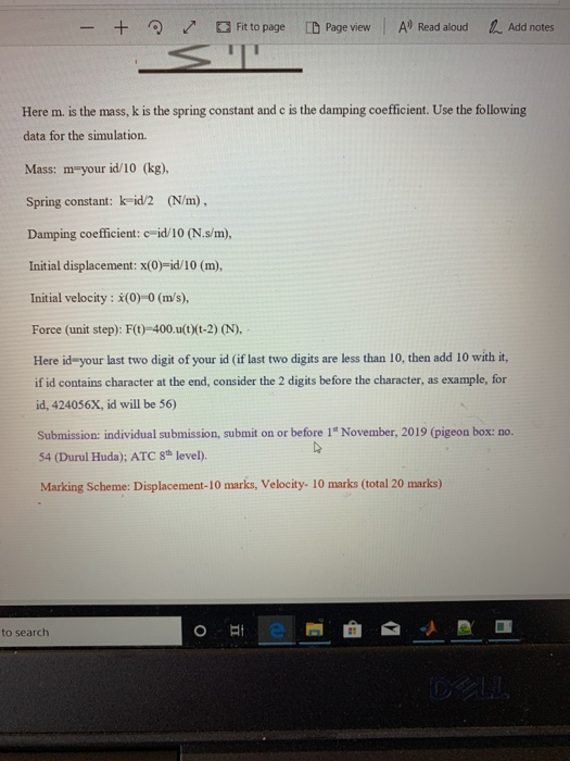 Tutorial Assignment From Vibration Using Matlab 2018 5350