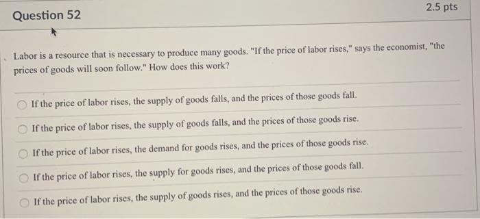 Solved 2.5 pts Question 50 If computers and software are | Chegg.com