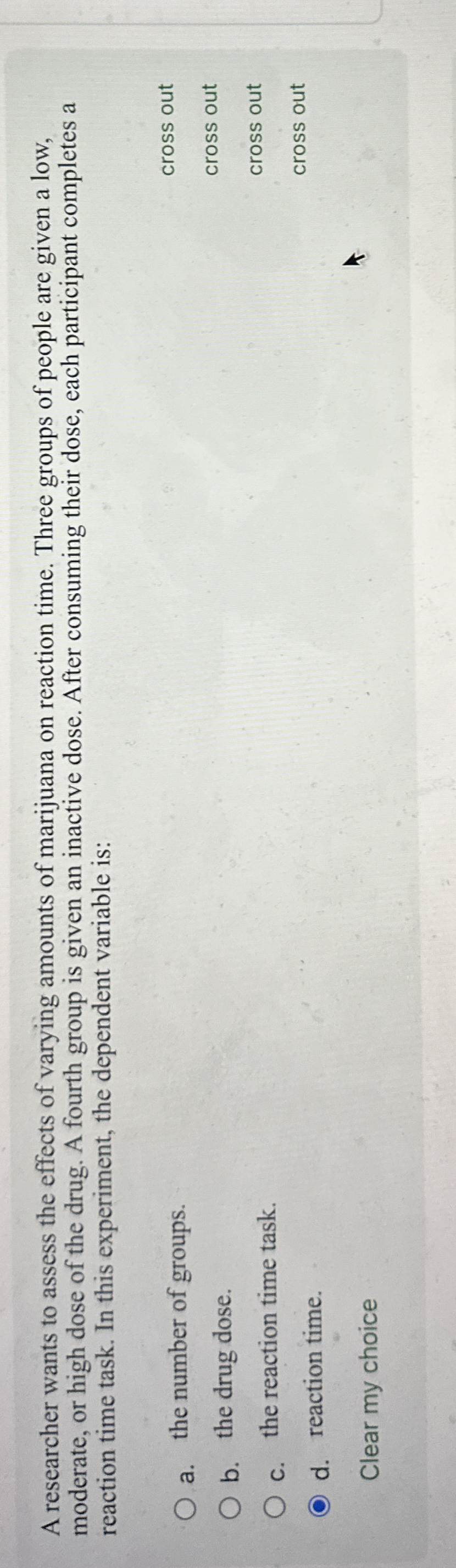 Solved A researcher wants to assess the effects of varying | Chegg.com