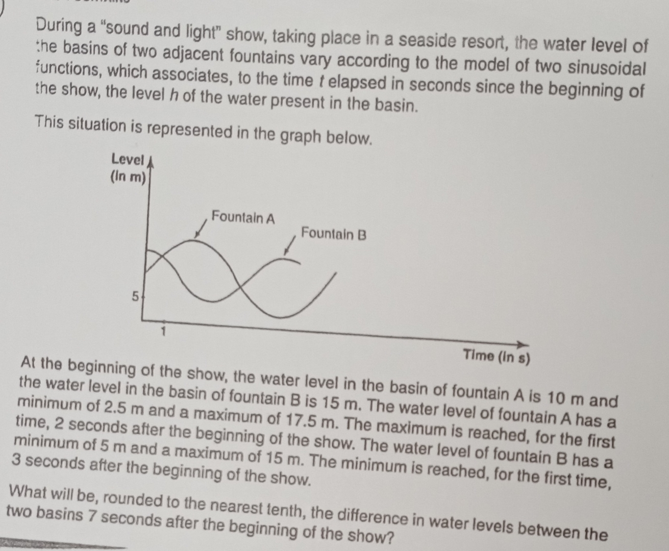 During a "sound and light" show, taking place in a | Chegg.com