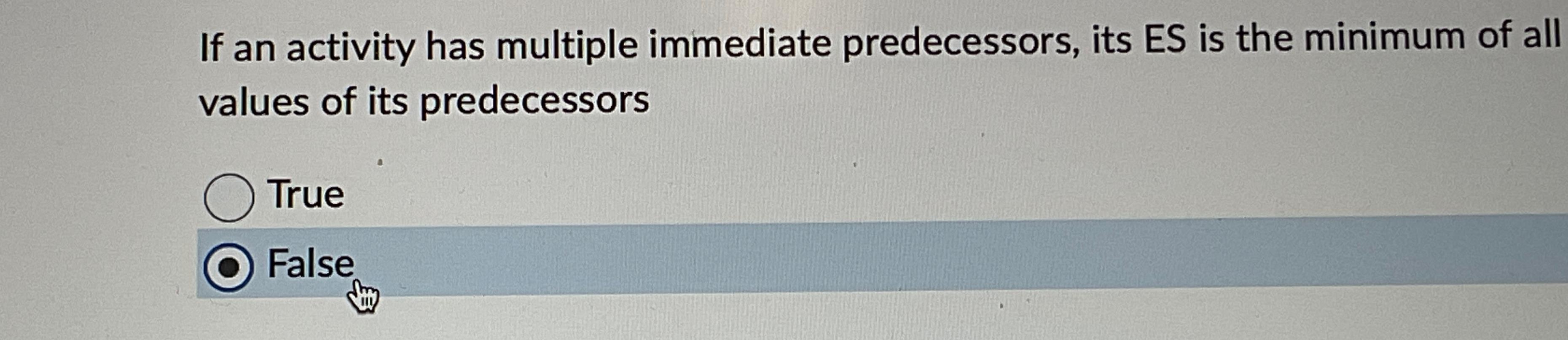 Solved If an activity has multiple immediate predecessors, | Chegg.com