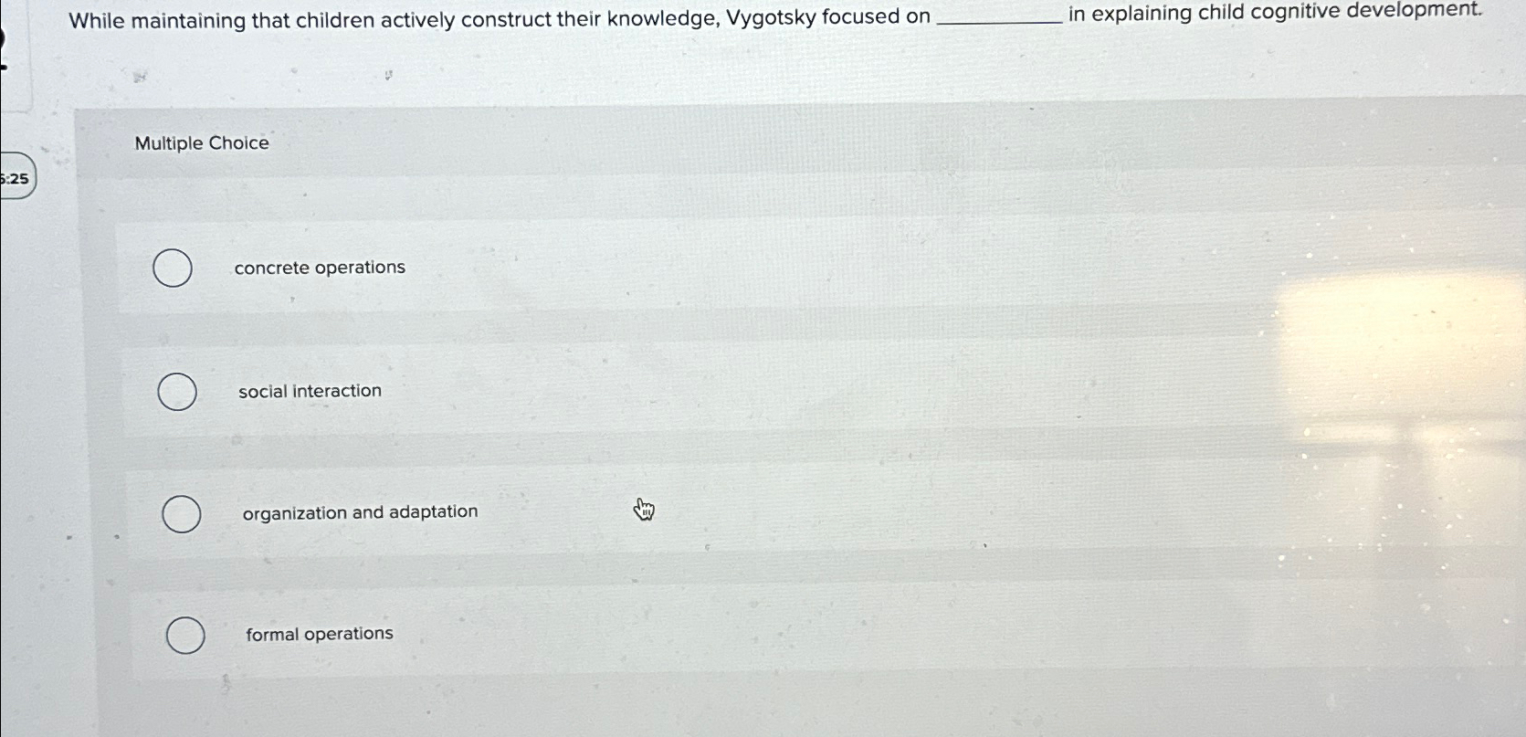 Solved While maintaining that children actively construct | Chegg.com