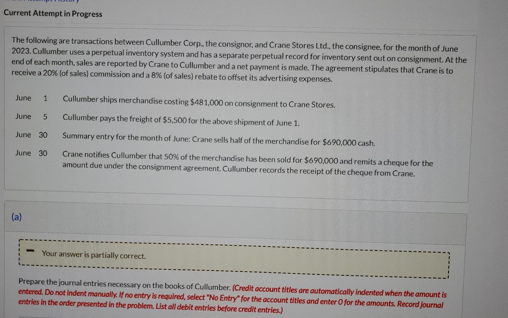 Solved The following are transactions between Cullumber | Chegg.com