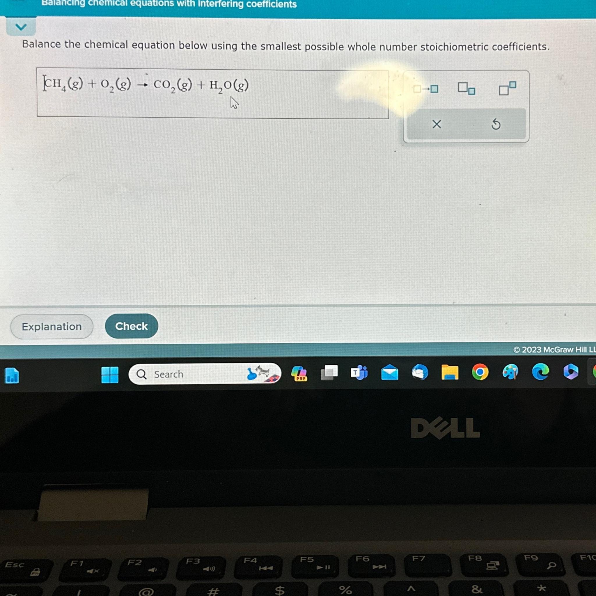 Solved Balancing cremical equations with interfering | Chegg.com