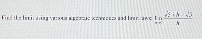 Solved x2 - 2x - 8 Find the limit using various algebraic | Chegg.com