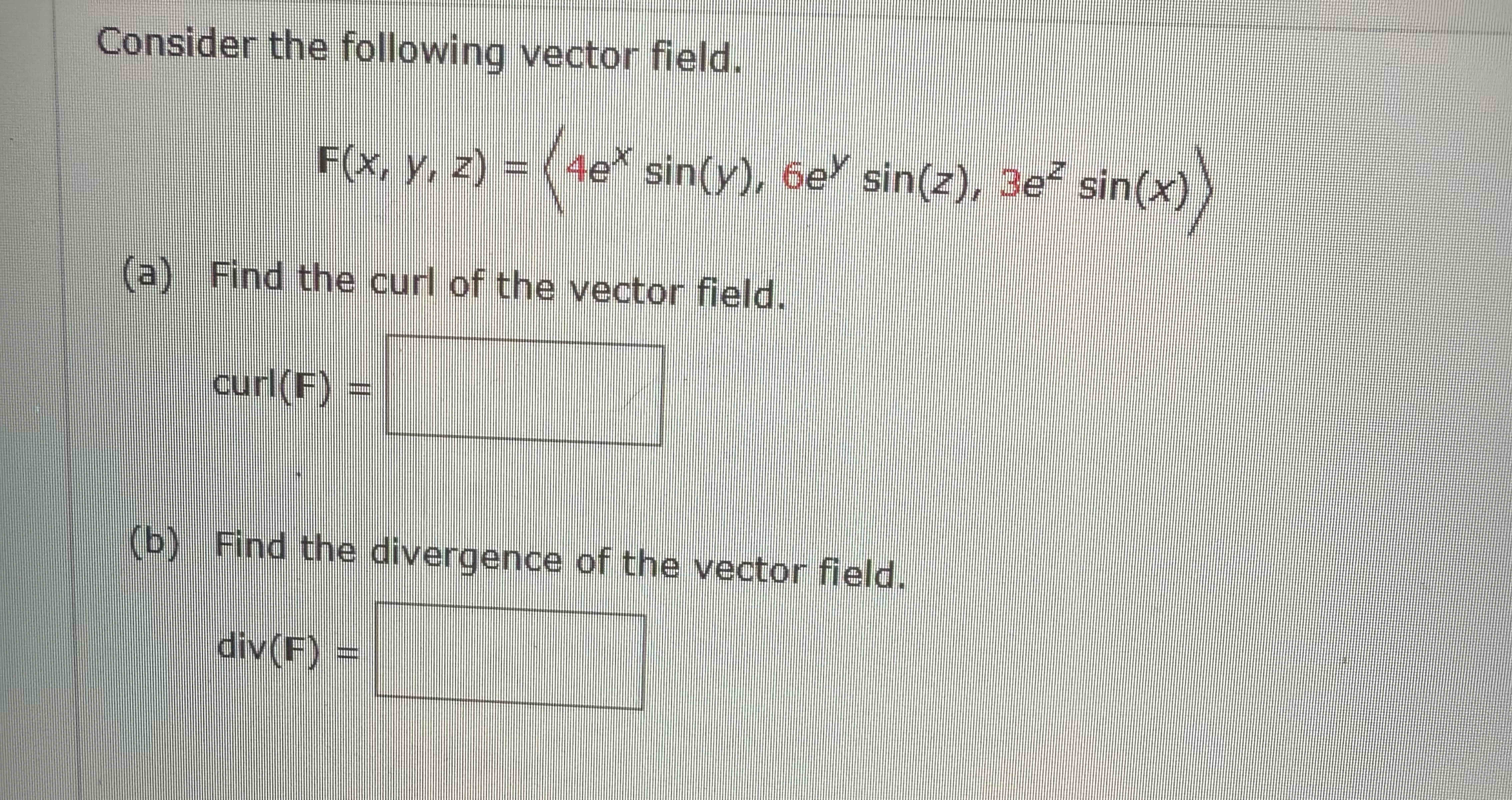 Solved Consider the following vector | Chegg.com