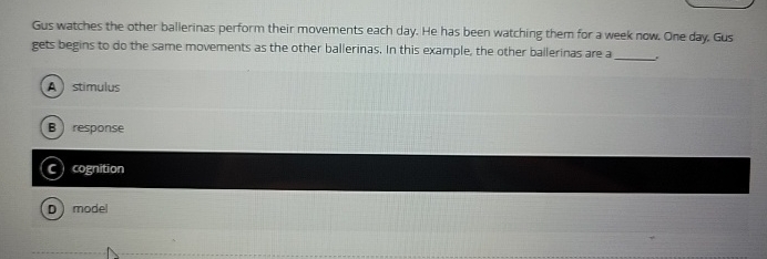 Solved Gus watches the other ballerinas perform their | Chegg.com
