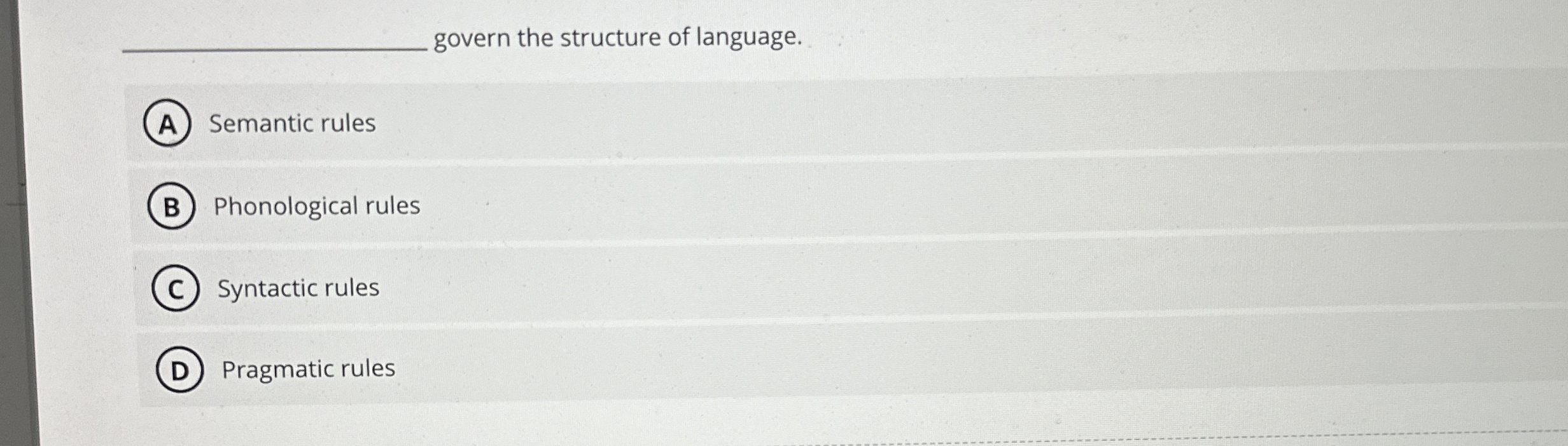 Solved q, 锘縢overn the structure of language.Semantic | Chegg.com Solved q, 锘縢overn the structure of language.Semantic | Chegg.com