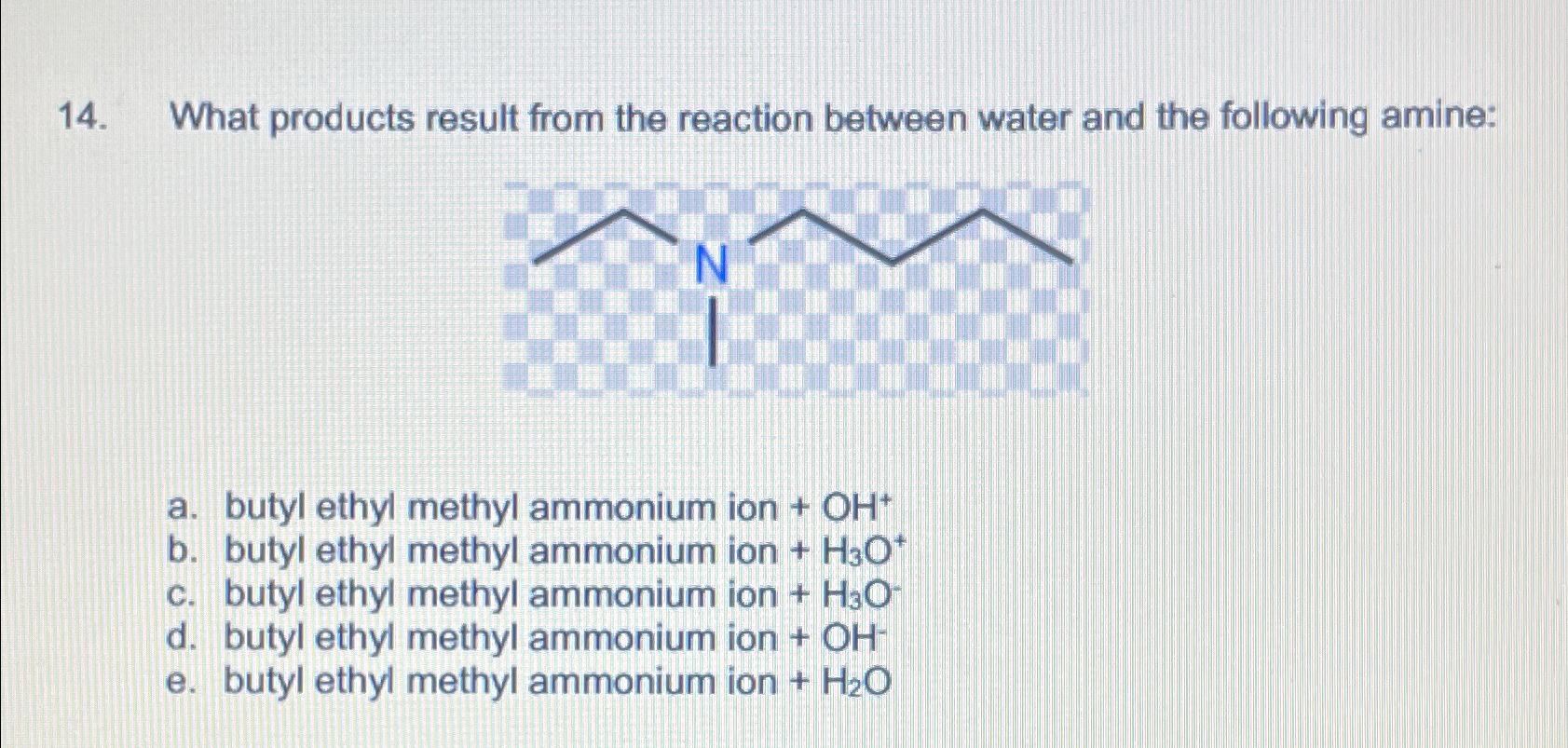Solved What products result from the reaction between water | Chegg.com