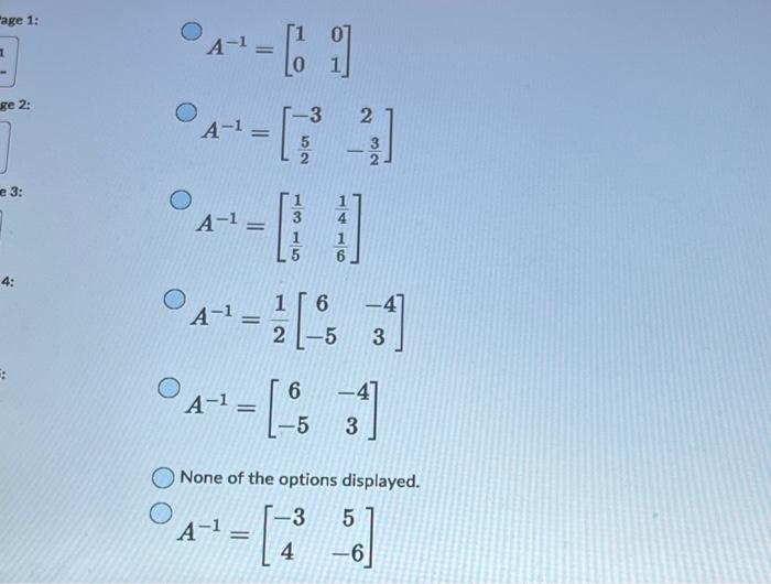 Solved Question 2 (8 points) Find the inverse of | Chegg.com Solved Question 2 (8 points) Find the inverse of | Chegg.com