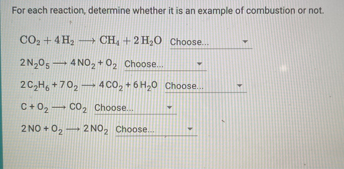 Solved For each reaction, determine whether it is an example | Chegg.com