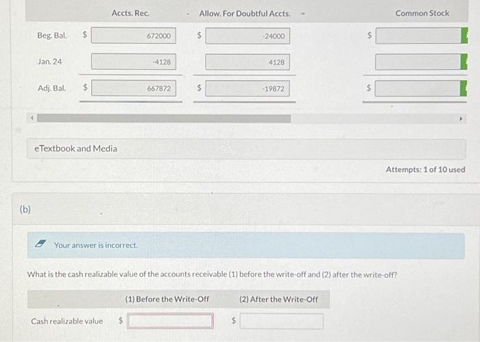Solved what is the cash realizable value of the accounts | Chegg.com