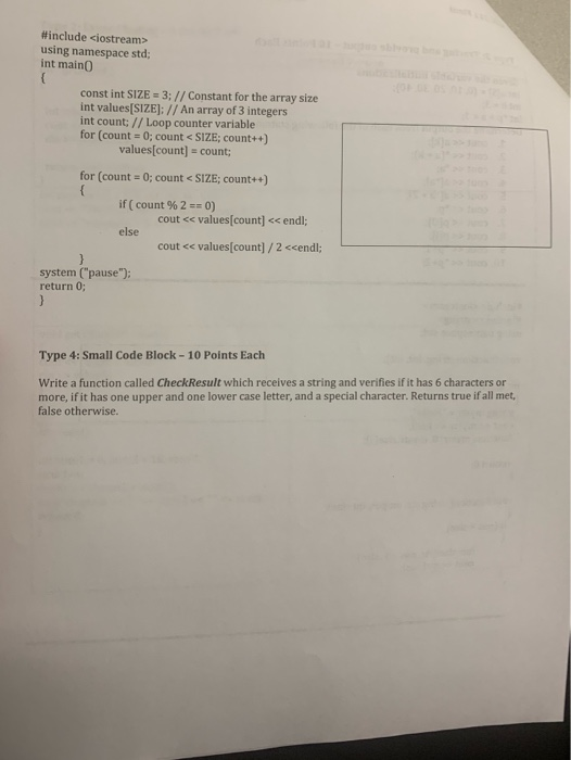 Solved #include using namespace std; int main) const int | Chegg.com