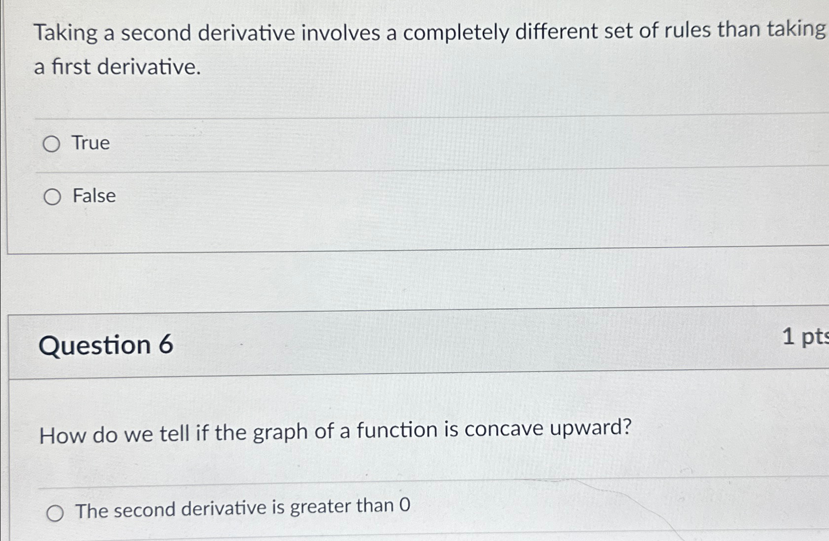 Solved Taking a second derivative involves a completely | Chegg.com