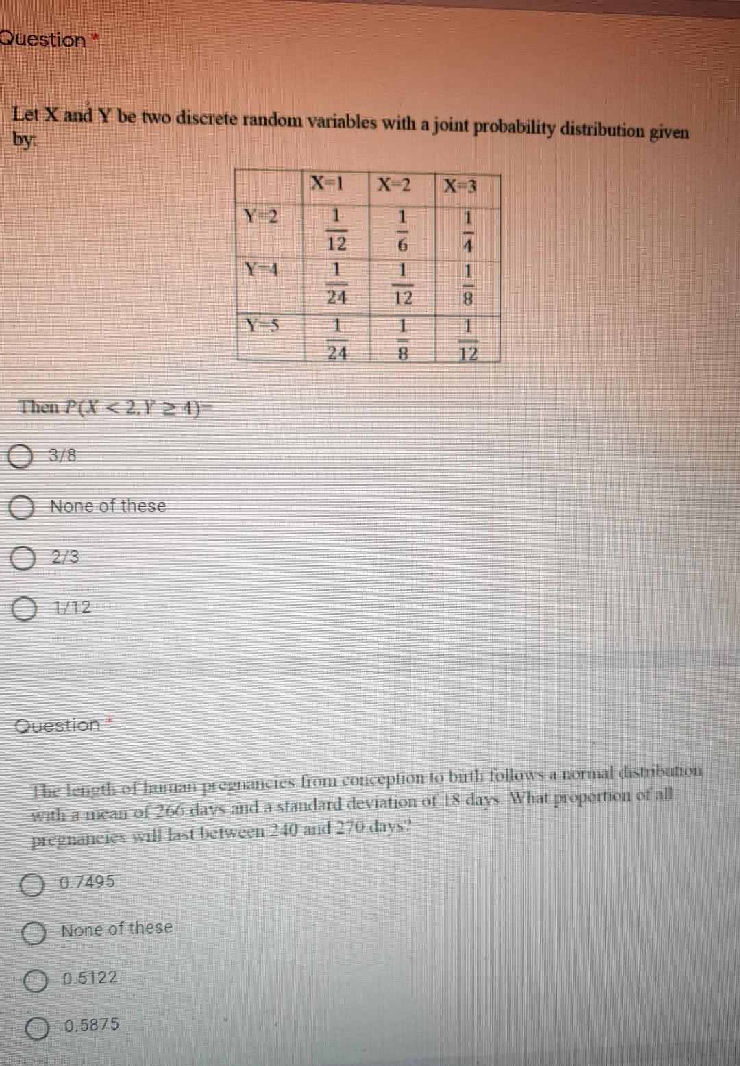 Solved Question Let X and Y be two discrete random variables | Chegg.com