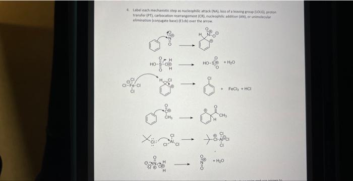 Solved 4. Label each mecthanbtic ste ρ as nucleophilic | Chegg.com
