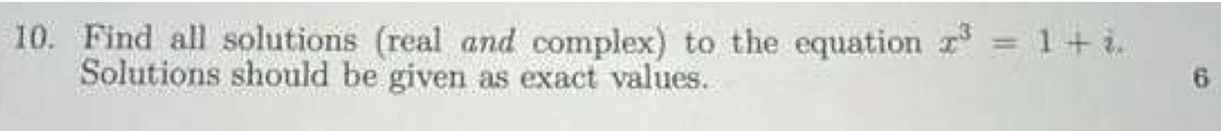 Solved Find all solutions (real and complex) ﻿to the | Chegg.com