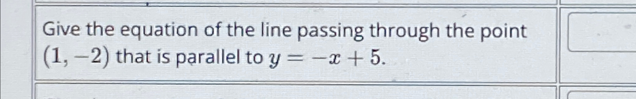 Solved Give the equation of the line passing through the | Chegg.com