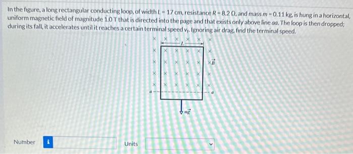 Solved In the figure, a long rectangular conducting loop, of | Chegg.com